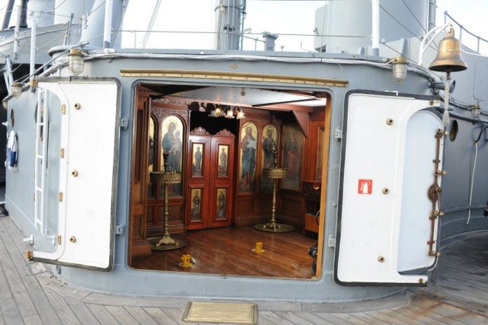 Modern Day Photos - Floating Naval Museum Battleship Georgios Averof