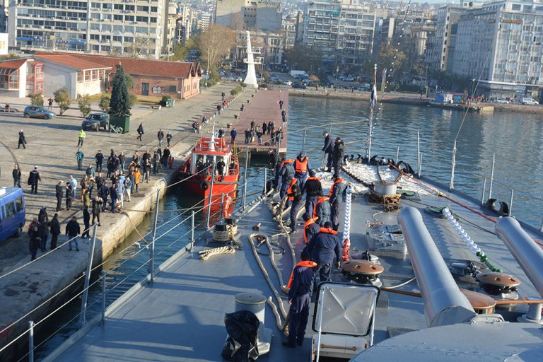 Modern Day Photos - Floating Naval Museum Battleship Georgios Averof