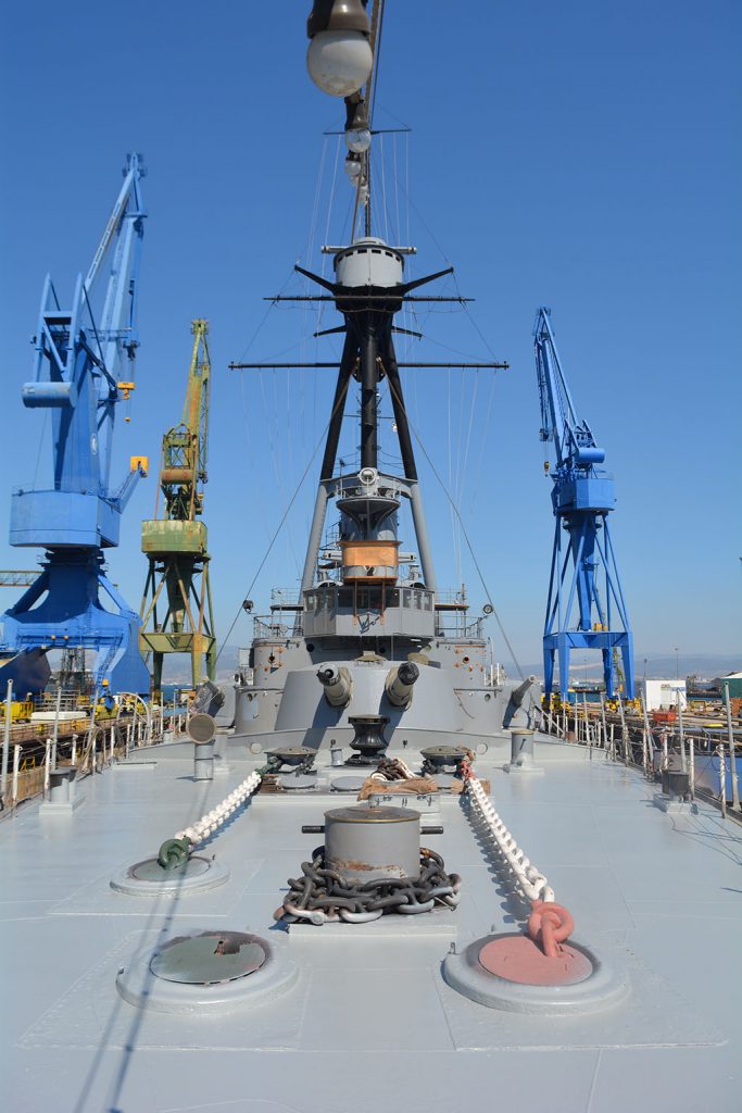 Modern Day Photos - Floating Naval Museum Battleship Georgios Averof